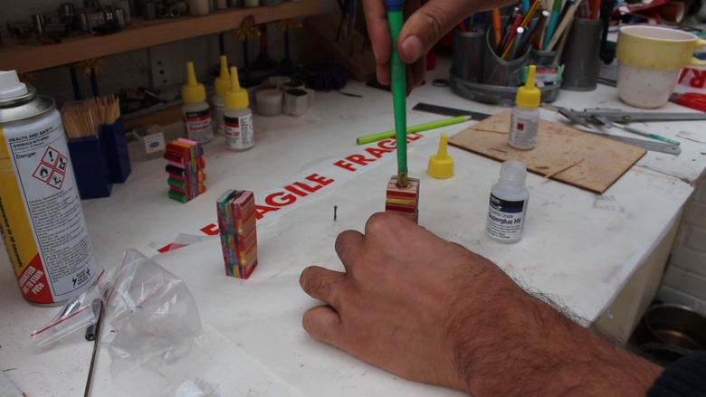 How To Make A Pen With Coloured Pencils - Zebrano Wood Craft
